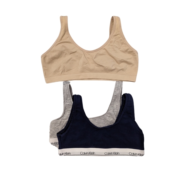 Calvin Klein | Other | 3 Girls Sports Bras Large 214 2 Calvin Klein 1 ...